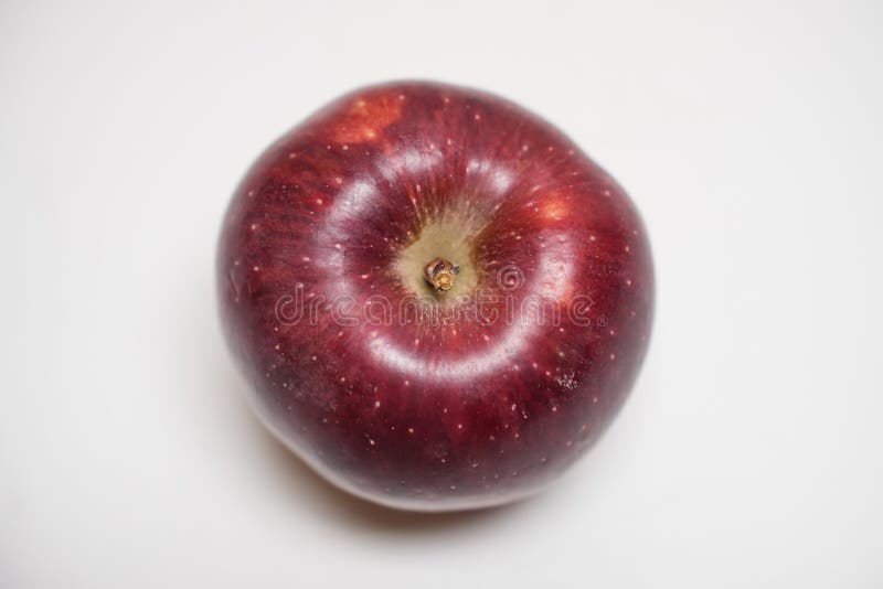 A Red Apple Isolated on White Background. Stock Photo - Image of ...