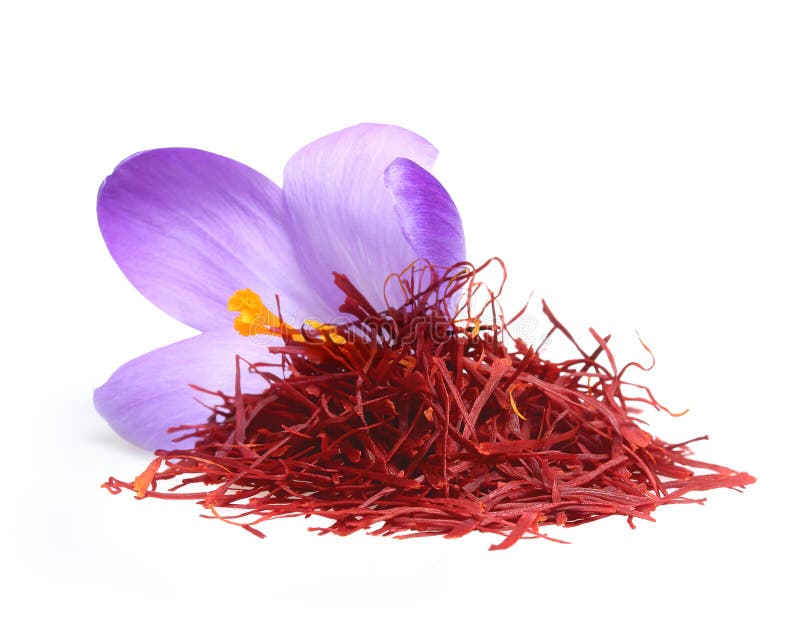 Dried saffron spice stock image. Image of safran, bloom - 109799099