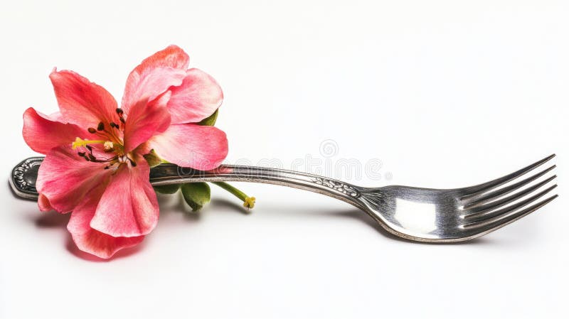Flower Decor with Silverware Stock Photo - Image of elegant, home ...