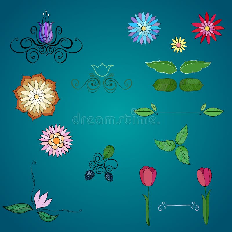Flower design stock vector. Illustration of love, design - 25852782
