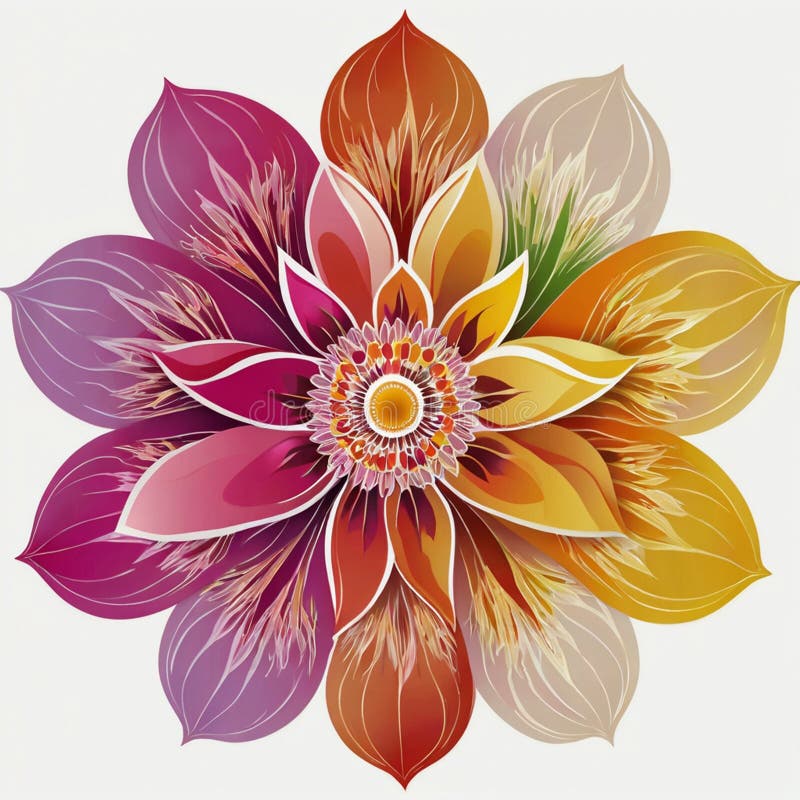 Flower Design New Style Photo Stock Illustration - Illustration of ...