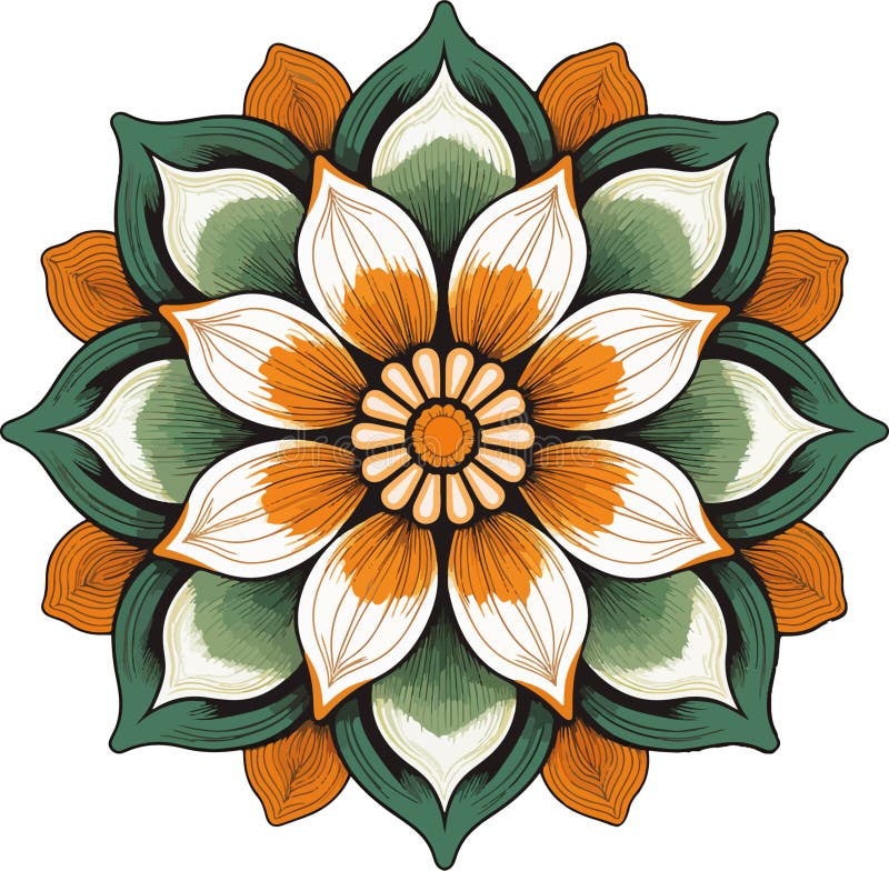 Elegant Flower Design AI Vector - Royalty Free SVG Stock Vector ...