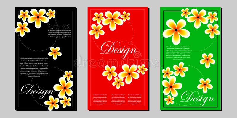 Flower Design Illustration for Banner Stock Illustration - Illustration ...