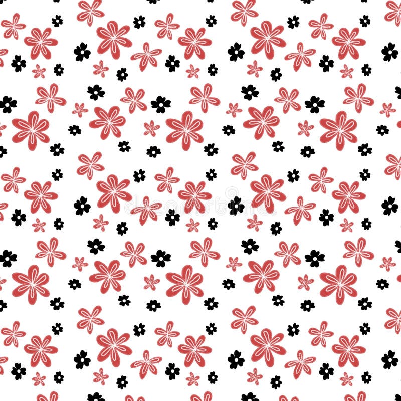 Flower Design for Fabric Pattern. Normal Flower Pattern Stock Photo ...