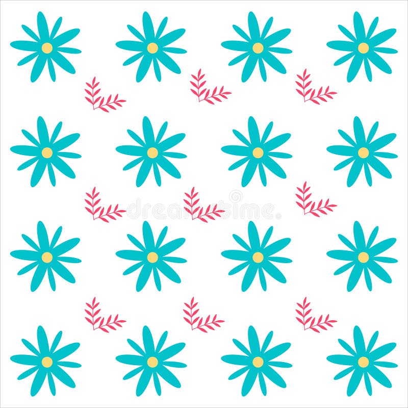 Flower Design Pattern. Colorful Floral Design Pattern Stock Vector ...