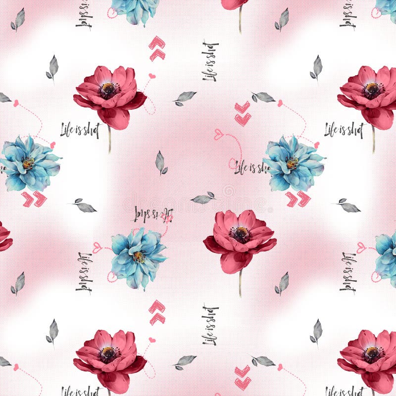 Flower design pattern stock illustration. Illustration of floral ...