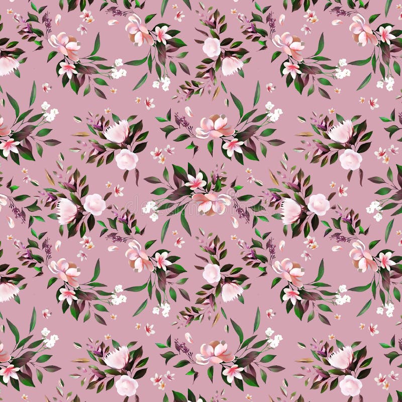 Flower design pattern stock illustration. Illustration of color - 261350505