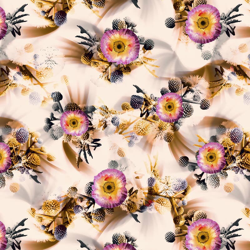 Flower design pattern stock photo. Image of branch, beau - 261350578