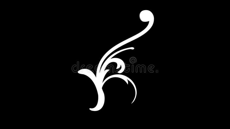 Flower Design Pattern Vector Animation Video with Transparent Alpha ...