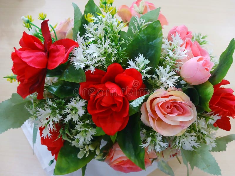 Flower Display in the Office Stock Image - Image of plant, beautiful ...