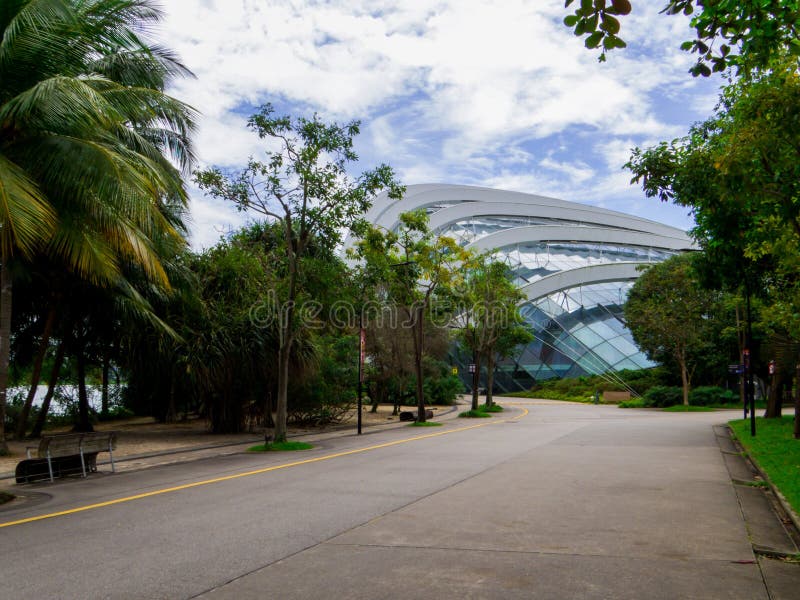 Flower Dome, Singapore editorial stock image. Image of palm - 276674144