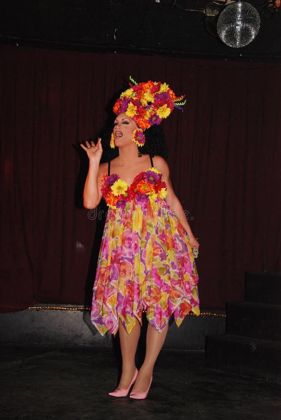 Flower Drag queen. stock photo. Image of drag, club, cosmetic - 5487926