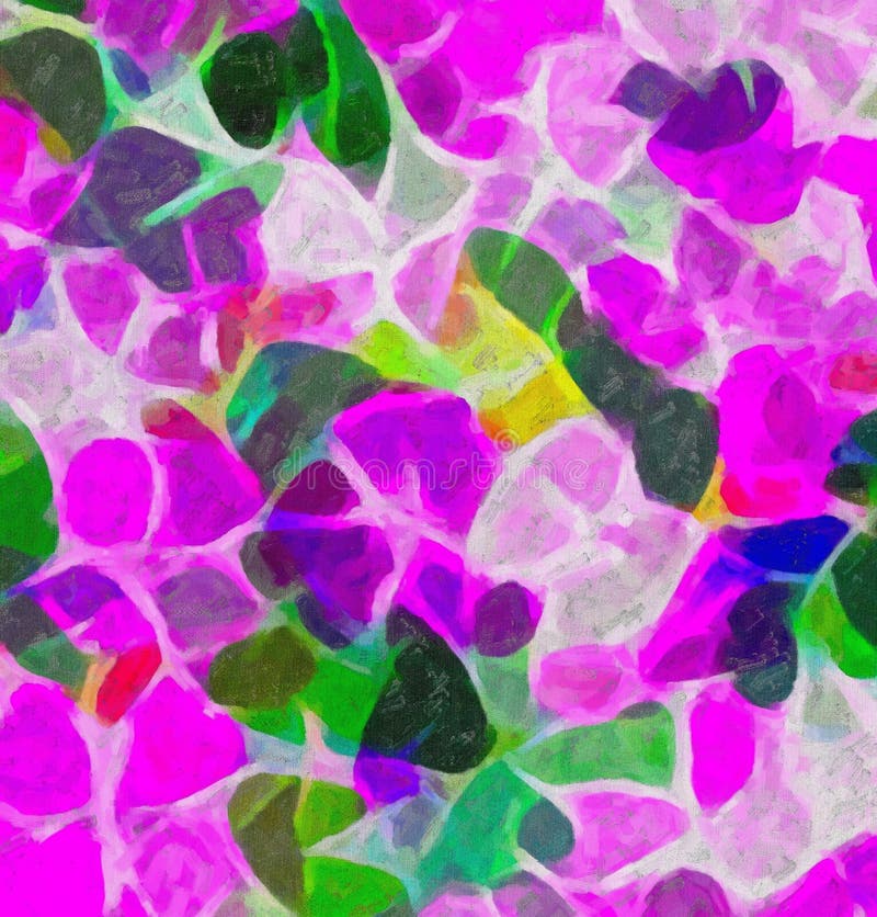 Flower Dust Colorful Abstract Art Pattern Stock Illustration ...