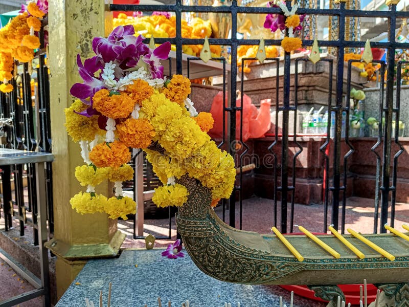 Flower at the End of Candle Holder Stock Image - Image of beautiful ...