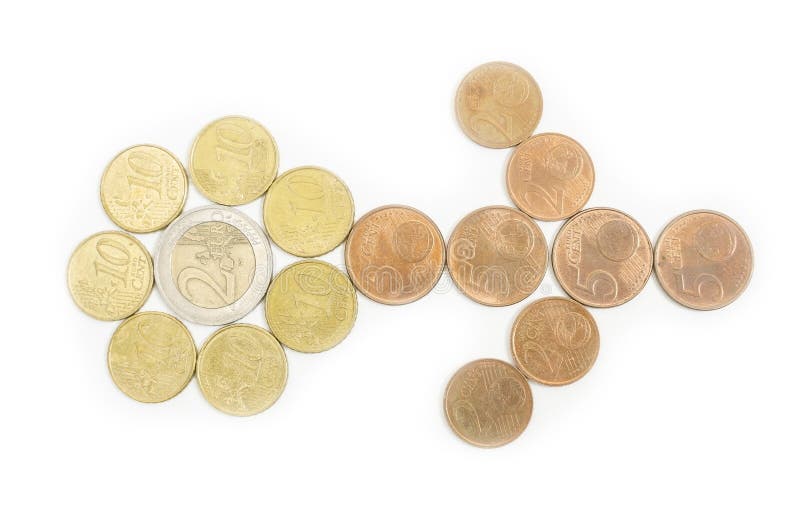 Flower of euro coins stock photo. Image of abstract - 103589310