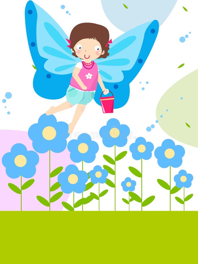 Cute flower fairy stock vector. Illustration of faerie - 11185778