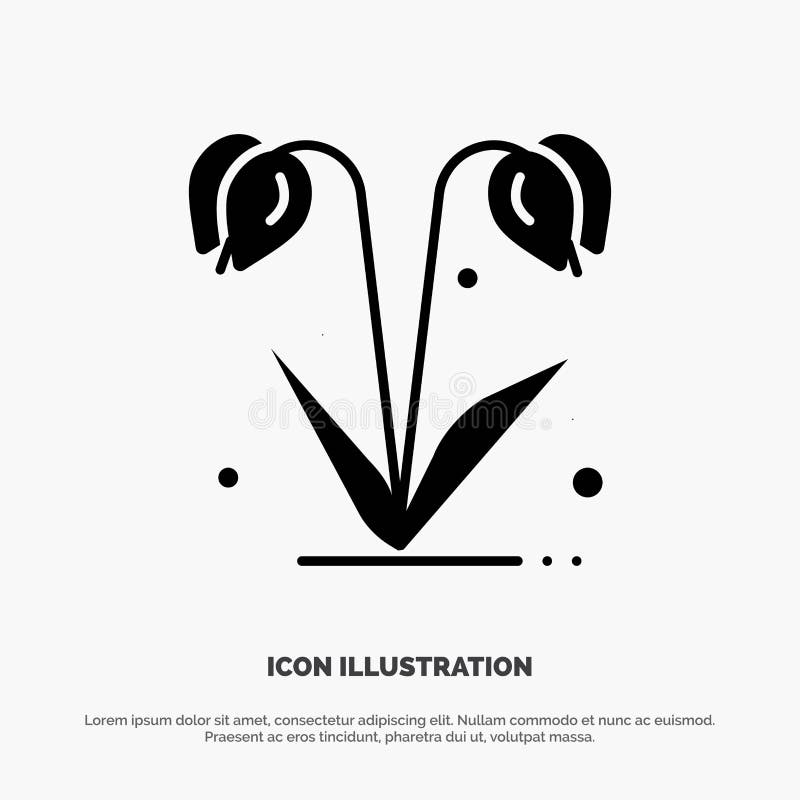 Flower, Floral, Nature, Spring Solid Glyph Icon Vector Stock Vector ...