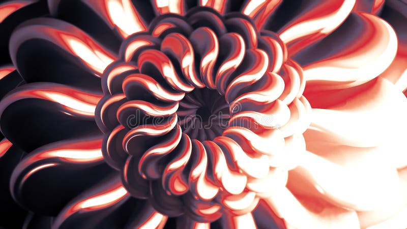 A Flower Forming a Loop in Abstraction. Motion. a Loop Twisted Like a ...
