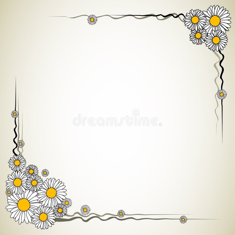 Flower frame stock illustration. Illustration of happy - 18478719