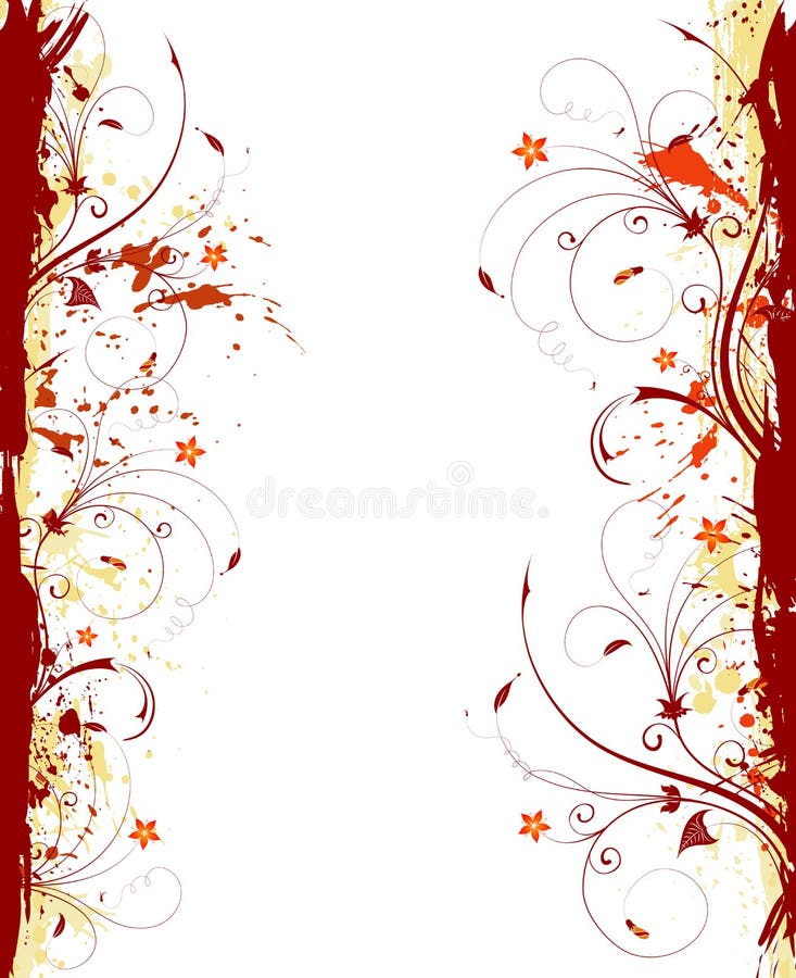Flower frame stock vector. Illustration of leaf, pattern - 2544501