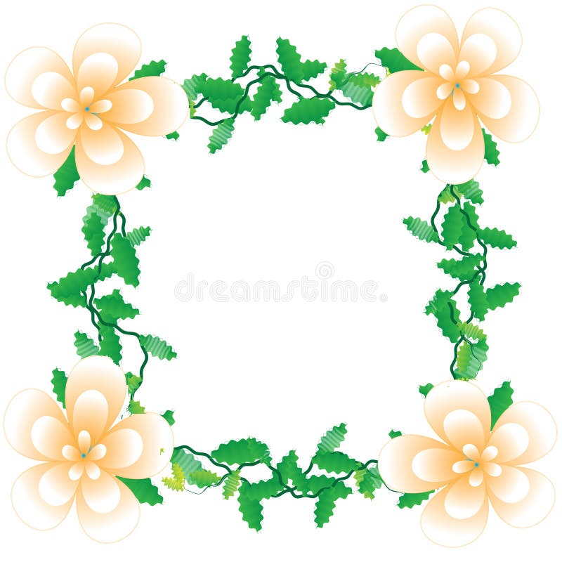 Flower of frame stock illustration. Illustration of curve - 26586266