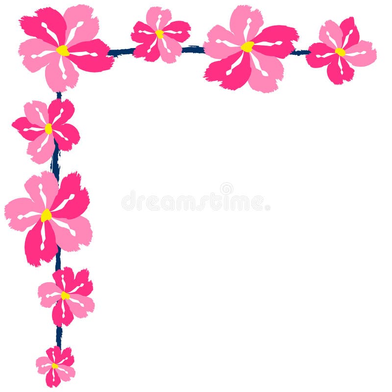 Flower Frame Border Size A4, Format A4. Floral Pattern. Cute Floral ...
