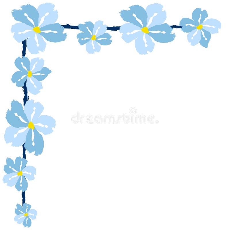 Flower Frame Border Size A4, Format A4. Floral Pattern. Cute Floral ...