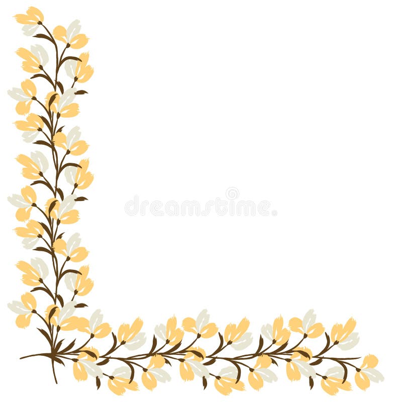 Flower Frame Border Size A4, Format A4. Floral Pattern. Cute Floral ...