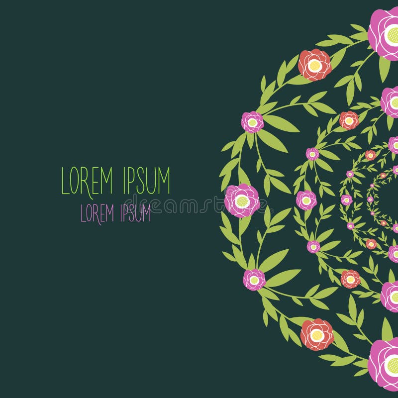 Flower frame stock vector. Illustration of computer, frame - 51923932