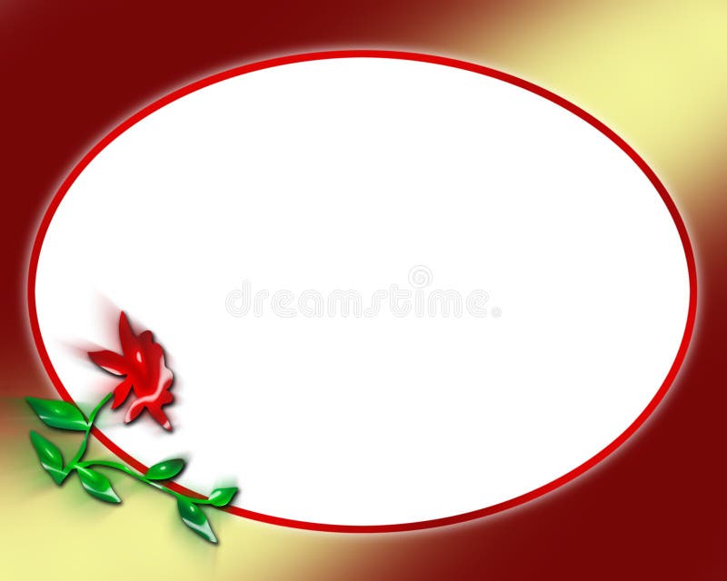 Flower Frame Letter stock illustration. Illustration of artistic - 7196509