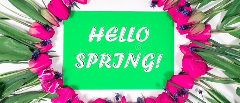 Hello April Tulips Stock Illustrations – 207 Hello April Tulips Stock ...