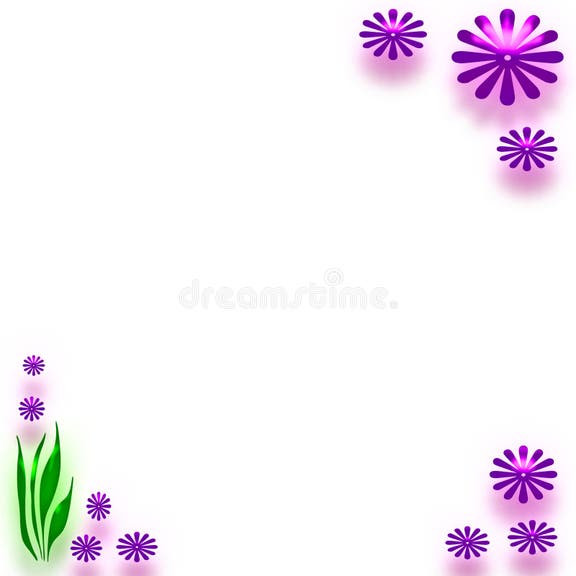 Purple Flower Border Stock Illustrations – 74,592 Purple Flower Border ...