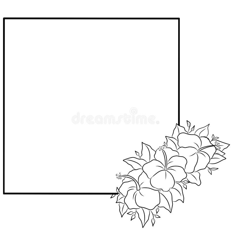 Flower Frames, Thank You Frames, Coloring and Drawing Practice Frames ...