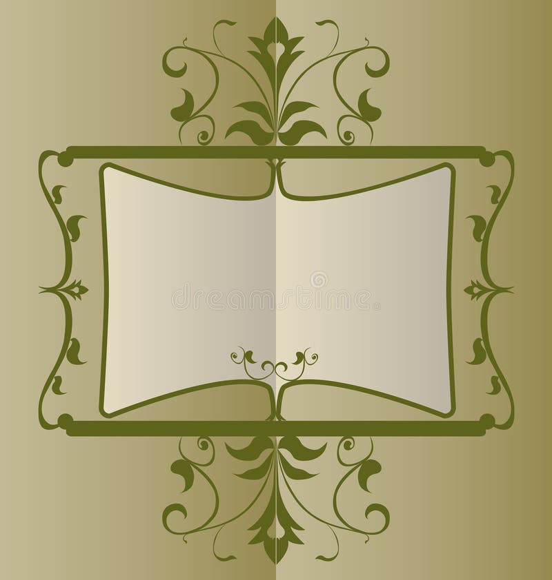 Flower framework stock vector. Illustration of colored - 9382095