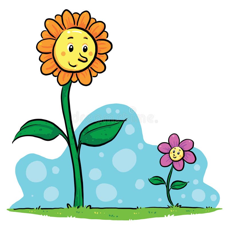 Flower Friends stock illustration. Illustration of green - 31617138