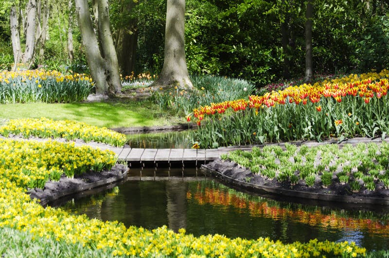 Flower Garden stock image. Image of park, blossom, plant - 58552929