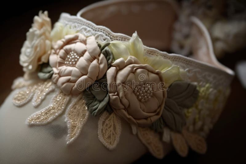 A Flower Garter for the Bride Stock Illustration - Illustration of ...