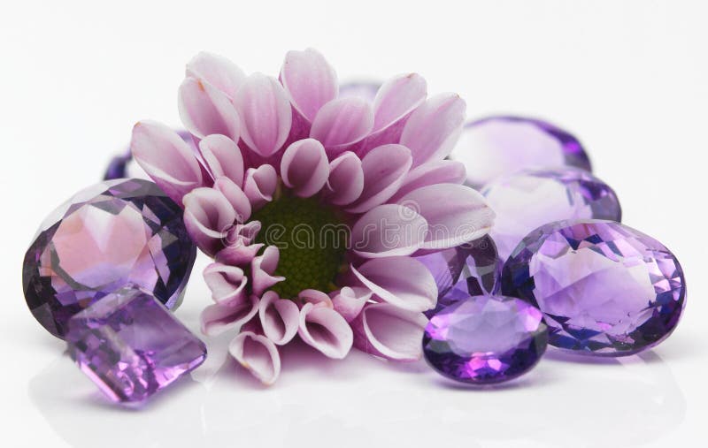 Flower with gem stones stock image. Image of designer - 5189849