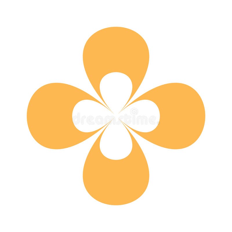 Flower Geometric Shape Decorative Pattern Stock Illustration ...