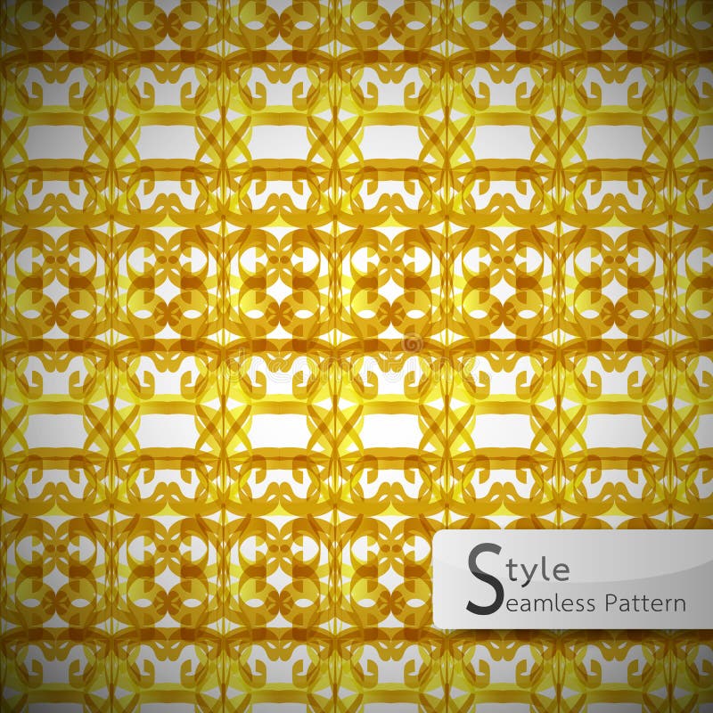 Flower Gold Bow Mesh Geometric Seamless Pattern Vector Illustration ...