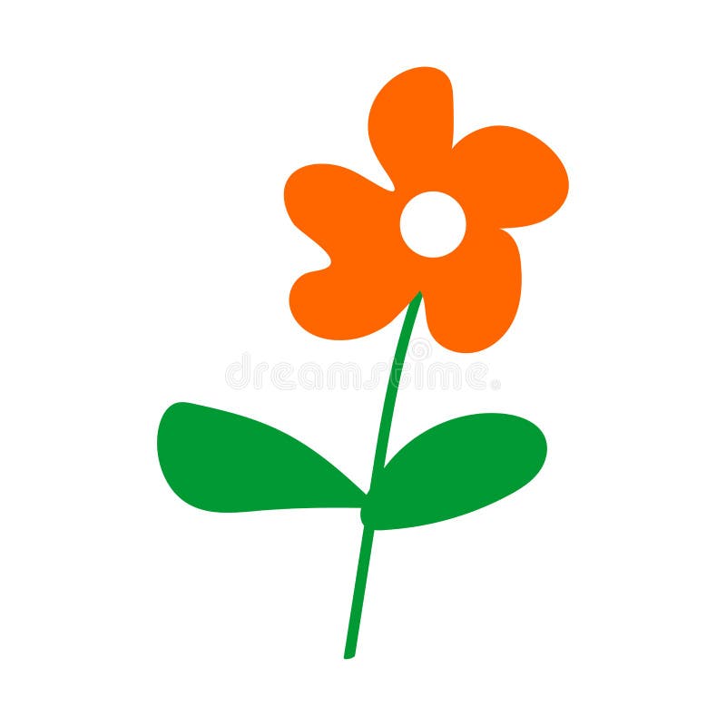 Flower Graphic Design. Vector Hand Drawn Flowers. Stock Vector ...
