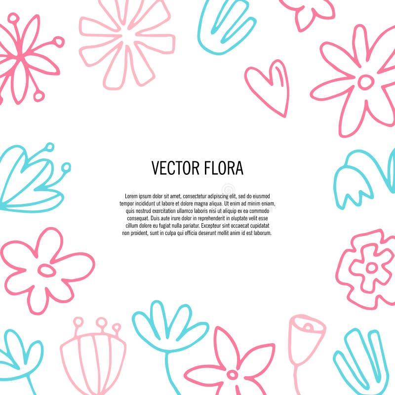 Flower graphic design stock illustration. Illustration of doodle ...