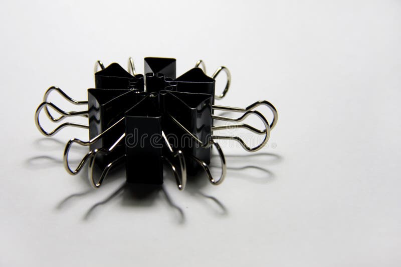 Flower from Group of Binder Clips Stock Image - Image of clip, business ...
