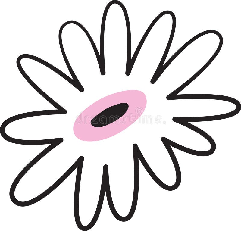 Flower Head Doodle stock vector. Illustration of doodle - 307821539