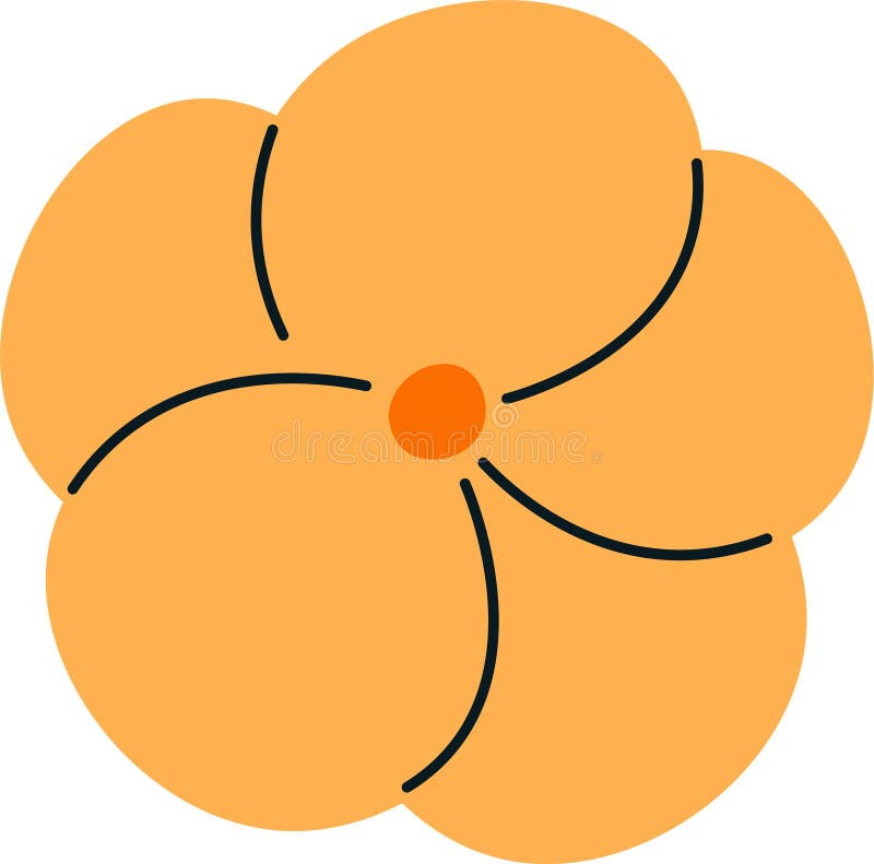 Flower Head Cartoon stock vector. Illustration of abstract - 318808801