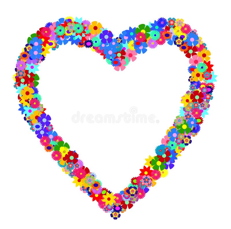 Flower Heart stock illustration. Illustration of flower - 11735022