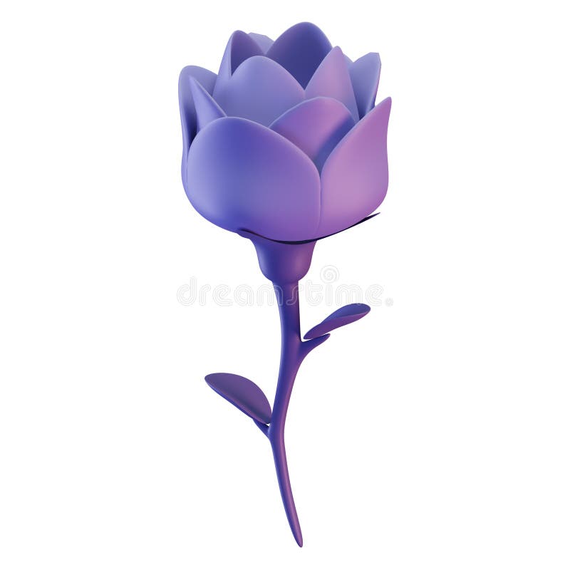 Flower 3D Render Illustration Stock Illustration - Illustration of ...