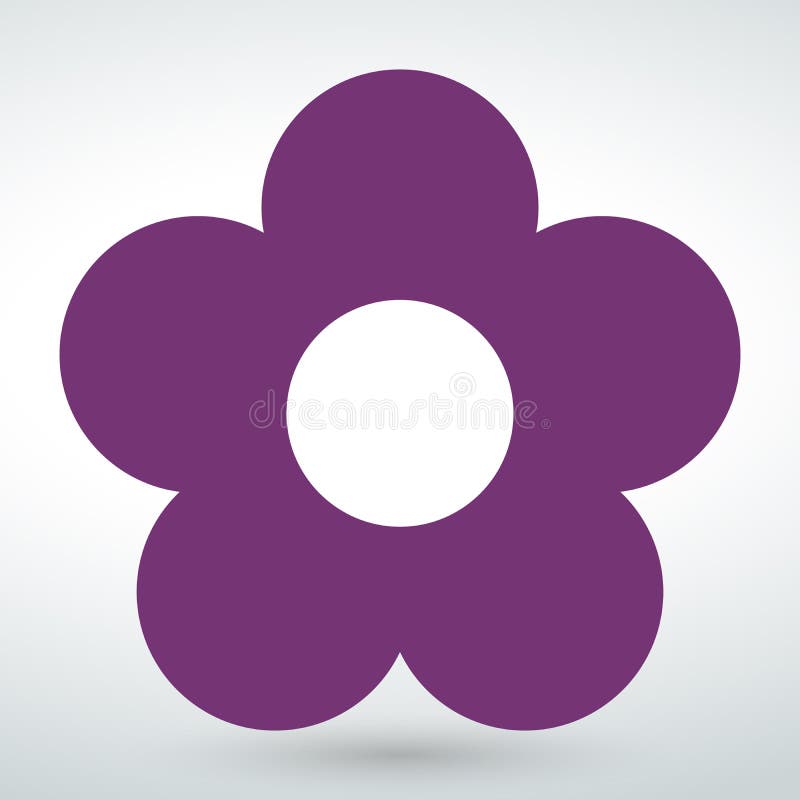 Flower Icon Design Isolated Vector on a White Backround Stock ...