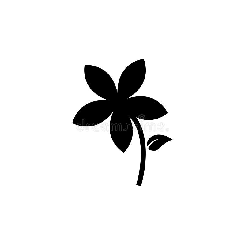 Flower Icon Flat Vector Template Design Trendy Stock Vector ...