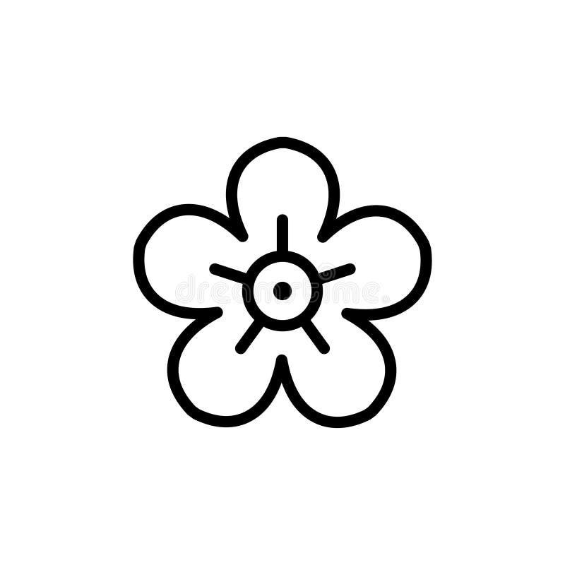 Flower Icon Flat Vector Template Design Trendy Stock Vector ...